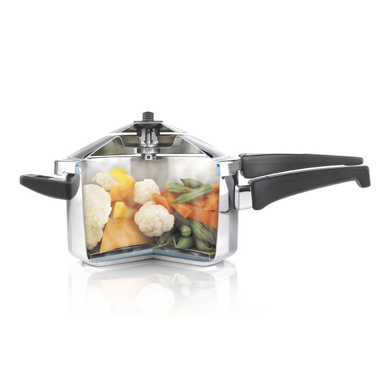 Kuhn Rikon Duromatic Stainless Steel Pressure Cooker with Long Handle ...