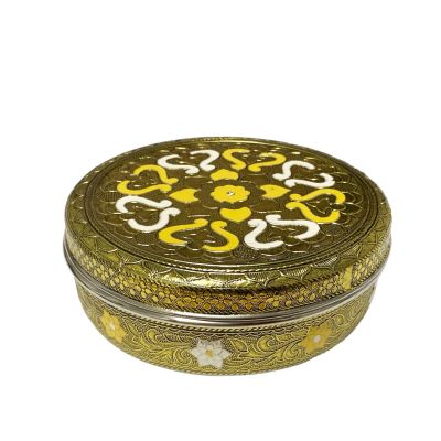 Buy Decorated Dabba Large No 2 - Gold Online UK